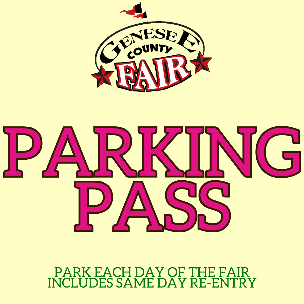 Parking Pass - Genesee County Fair